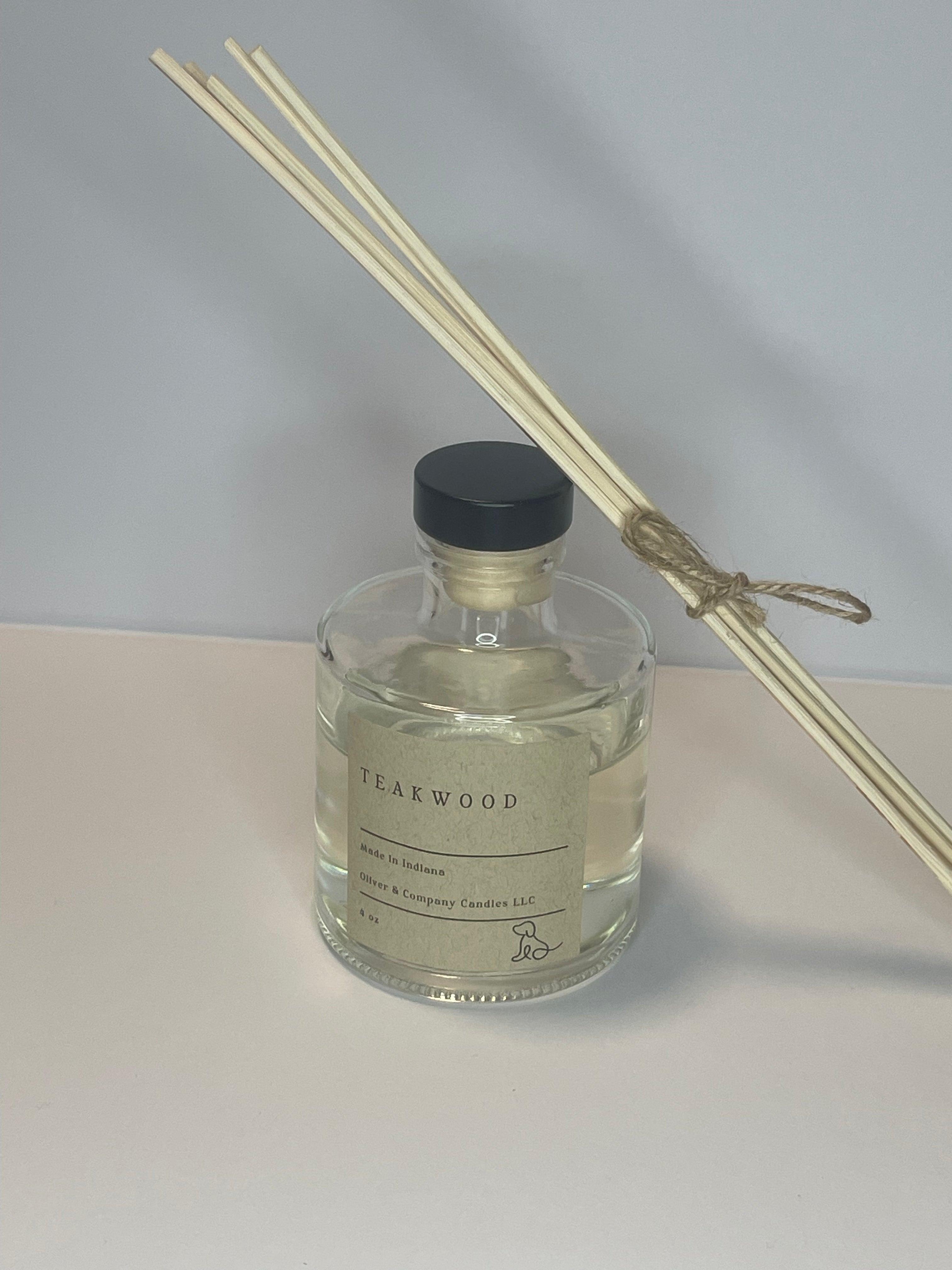 Teakwood reed diffuser – Oliver & Company Candles LLC